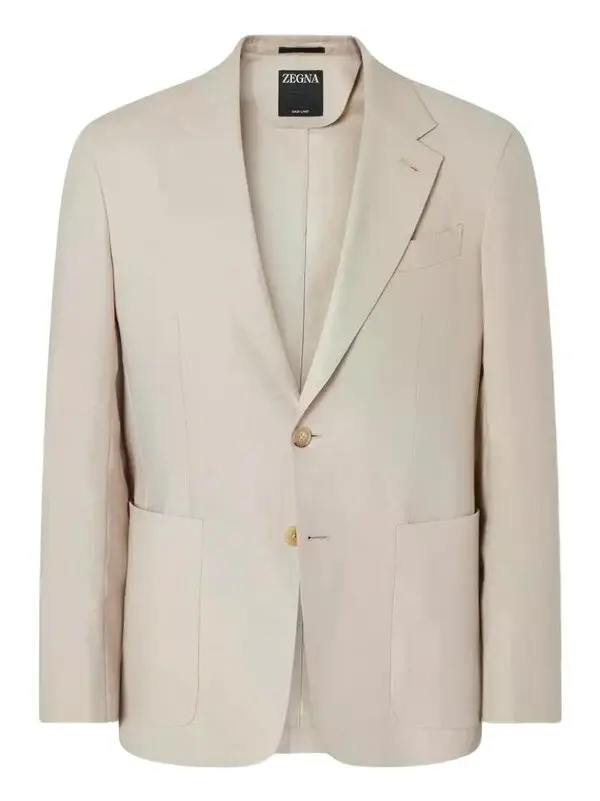 Zegna Oasi Linen Jacket - Neutrals