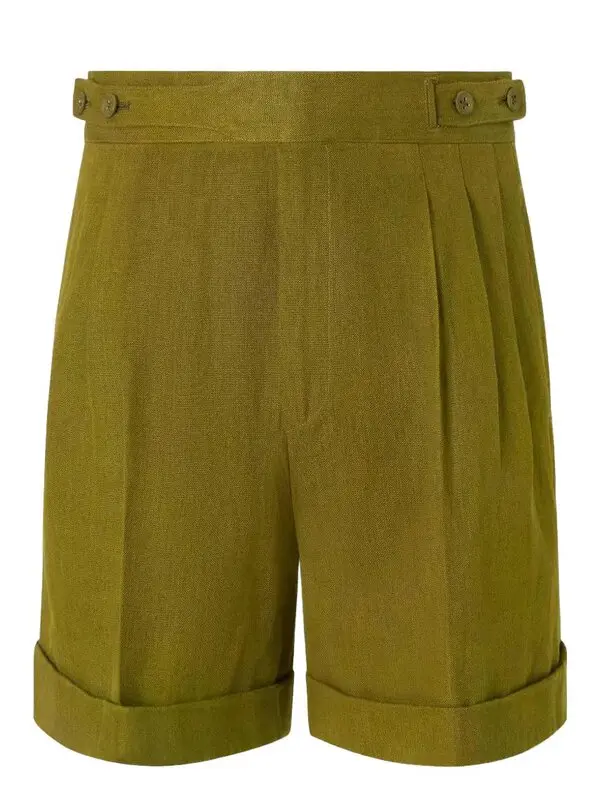 Zegna Pleated Shorts - Green
