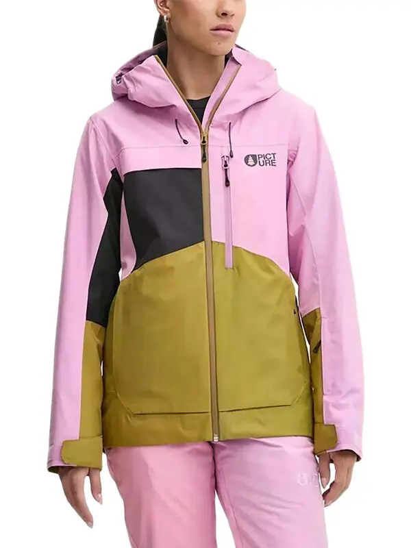 PICTURE ORGANIC CLOTHING Colour-block Hooded Jacket - Pink