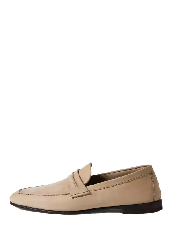 Zegna Secondskin Moccasin Loafers - Neutrals