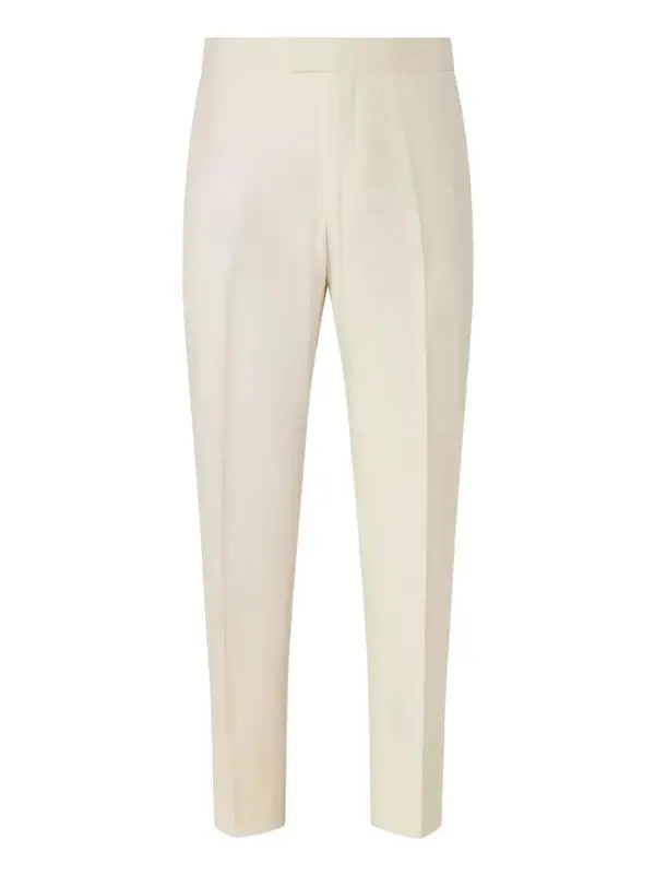 Zegna Oasi Lino Trousers - Neutrals