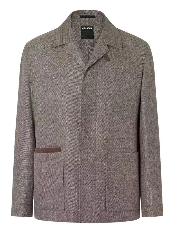 Zegna Patch Pocket Chore Jacket - Grey