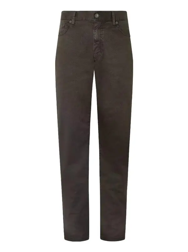 Zegna Roccia Stretch Trousers - Brown
