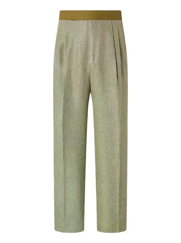 Zegna Crossover Linen Trousers - Neutrals