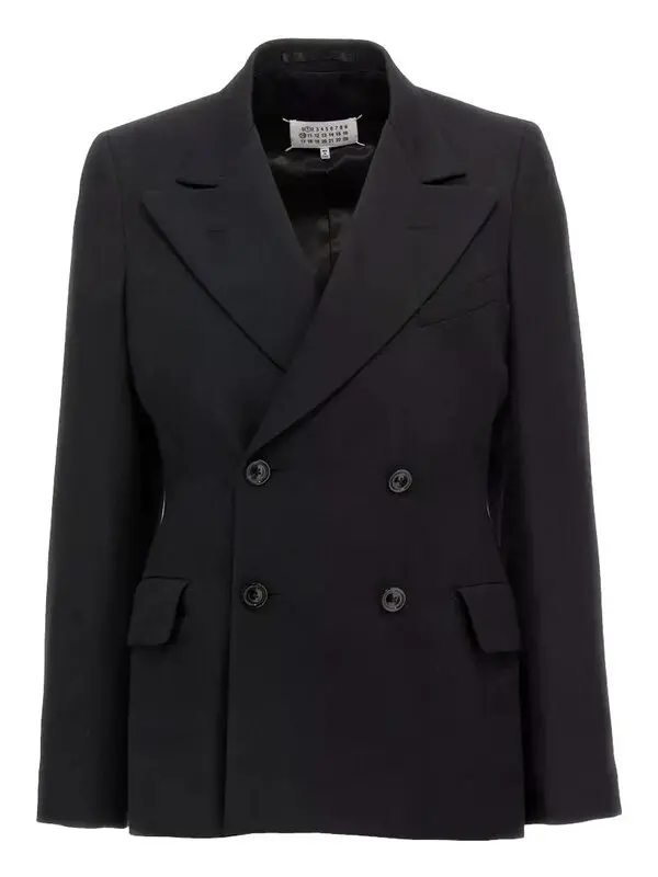 MAISON MARGIELA Double-breasted Blazer - Black