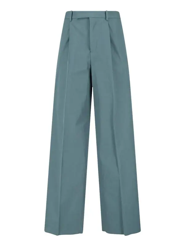 JIL SANDER Drill Cotton Pants - Blue