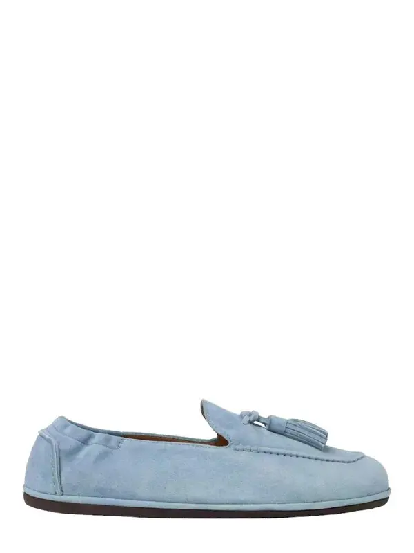 SCAROSSO Anais Suede Loafers - Blue