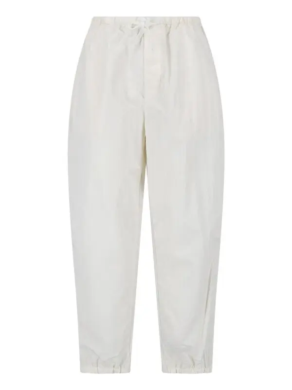 KAPTAIN SUNSHINE Wide Cotton Blend Pants - Cream