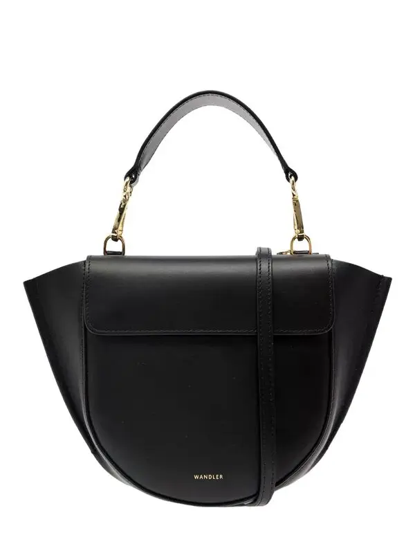 WANDLER Small Hortensia Tote Bag - Black