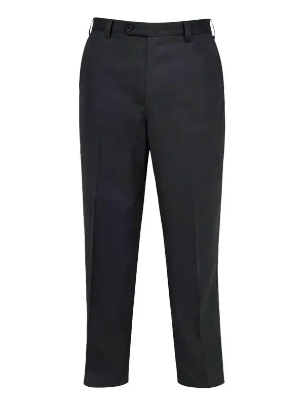 Comme Des Garçons Cinch-strap Tailored Trousers - Blue