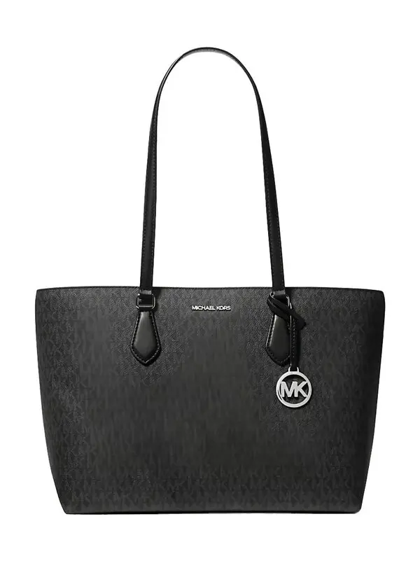 Michael Kors Sheila Monogram Tote Bag - Black