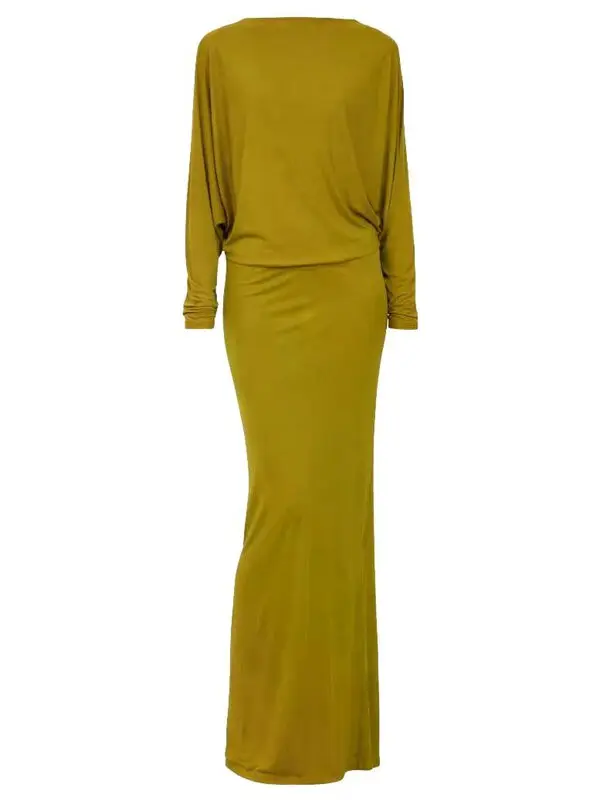 DE LA VALI Devana Open-back Maxi Dress - Yellow