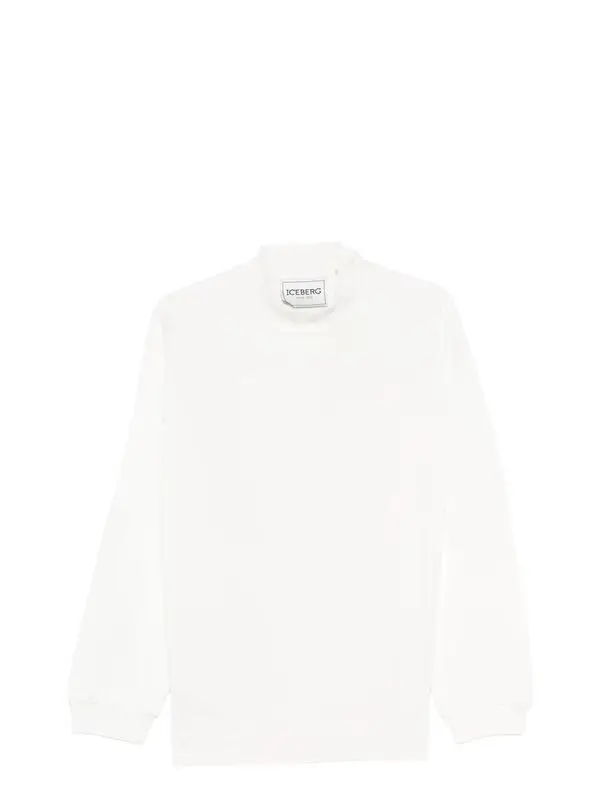 Iceberg Cotton Sweatshirt With Logo Detail - Neutrals