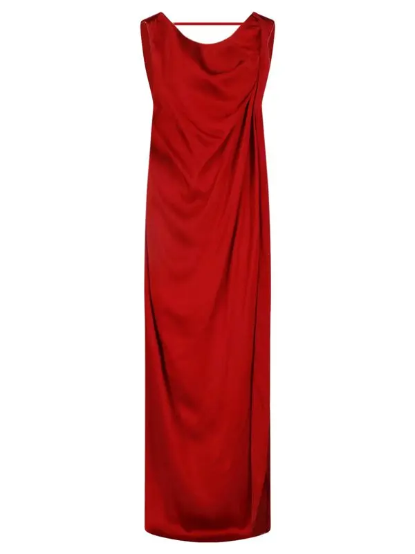 MAISON MARGIELA Maxi Dress In Satin - Red