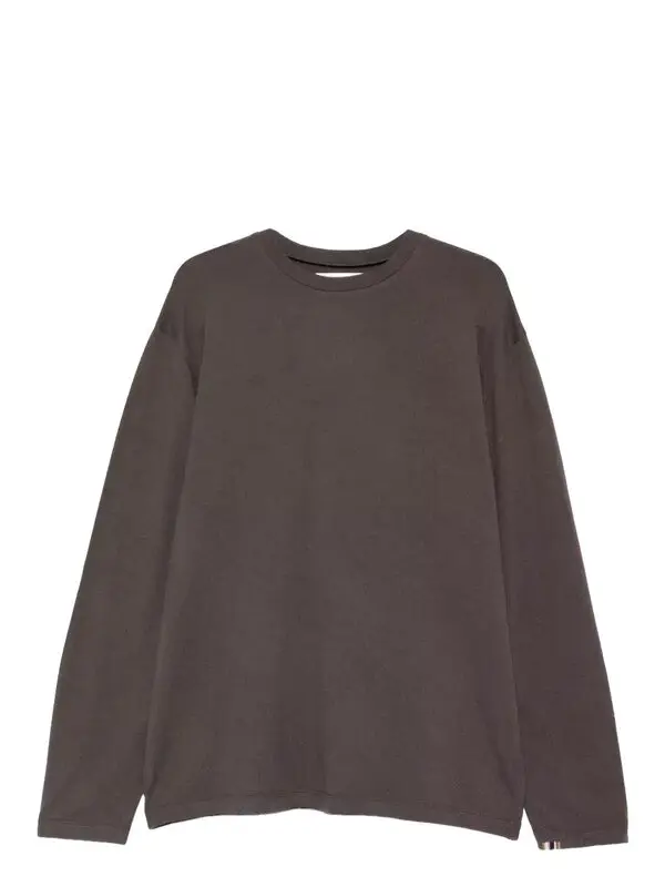 EXTREME CASHMERE X Rock Long-sleeved Round-neck T-shirt - Grey