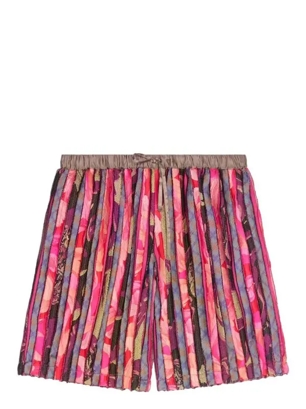 Dries Van Noten Striped Shorts - Pink