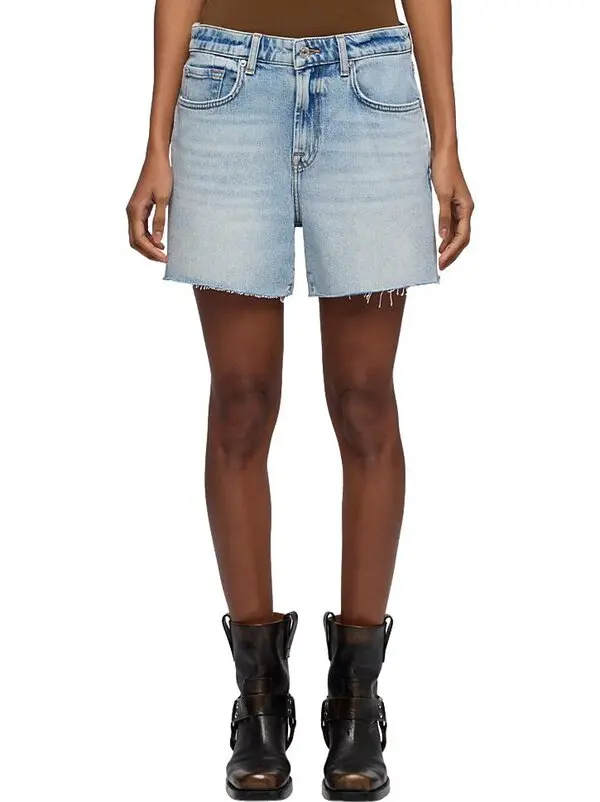 7 For All Mankind Monroe Long Denim Shorts - Ode To