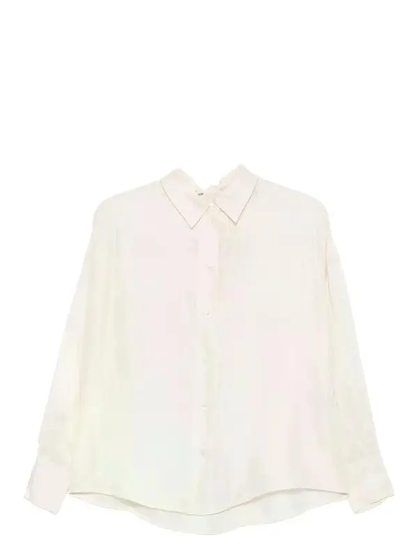 TELA Uvetta Tie-back Shirt - Neutrals