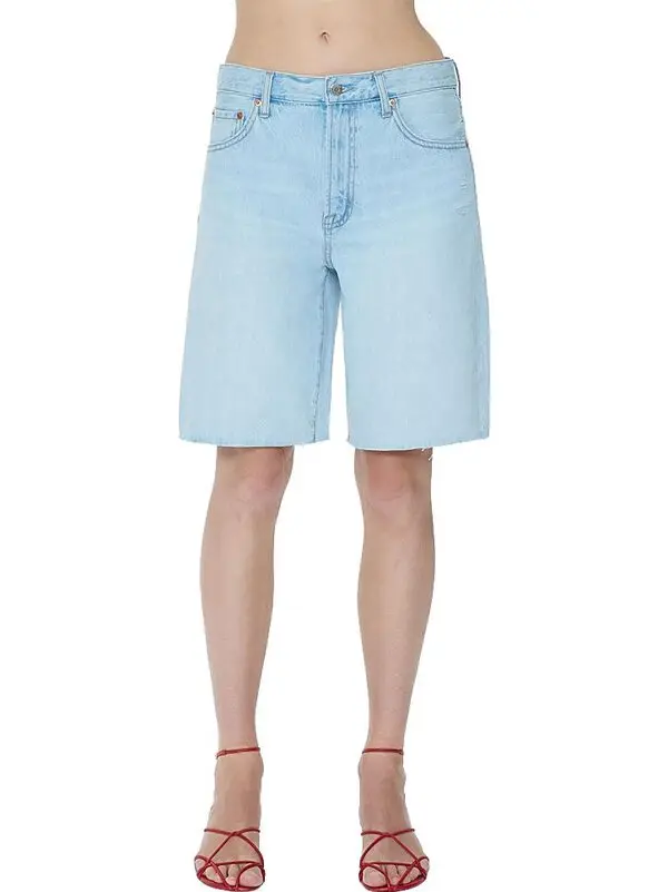 PISTOLA Nolan Relaxed Straight Cut Off Denim Shorts - Postcards