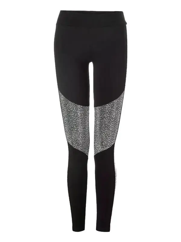 Philipp Plein Patterned-detail Leggings - Black