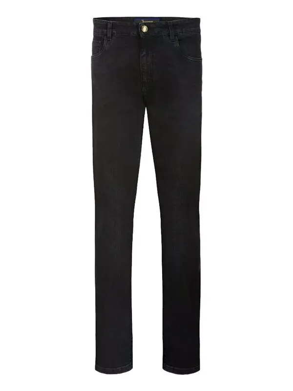 BILLIONAIRE Embroidered Slim Jeans - Black