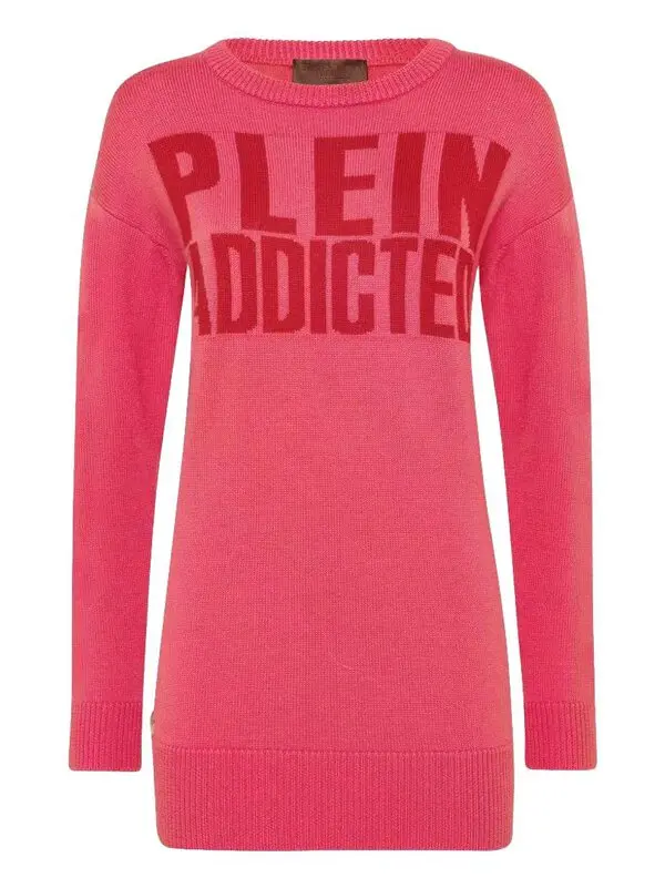 Philipp Plein Lettering Sweater - Pink