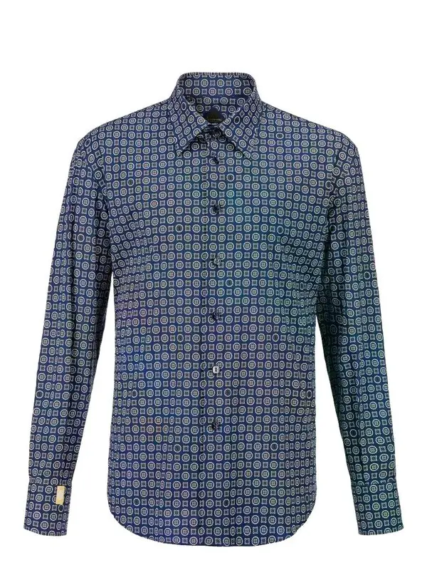 BILLIONAIRE Macclesfield Shirt - Blue