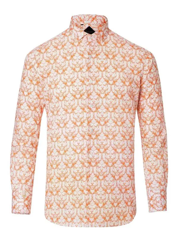 BILLIONAIRE Lion Print Shirt - White
