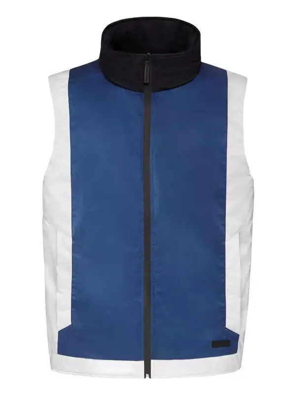 BILLIONAIRE Colour-block Zip-up Vest - White