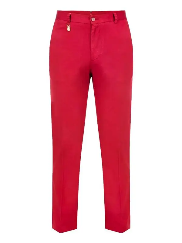 BILLIONAIRE Buttoned Trousers - Red