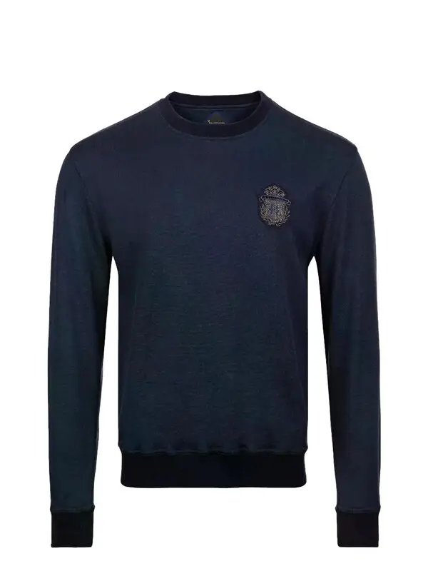 BILLIONAIRE Logo-crest Sweatshirt - Blue