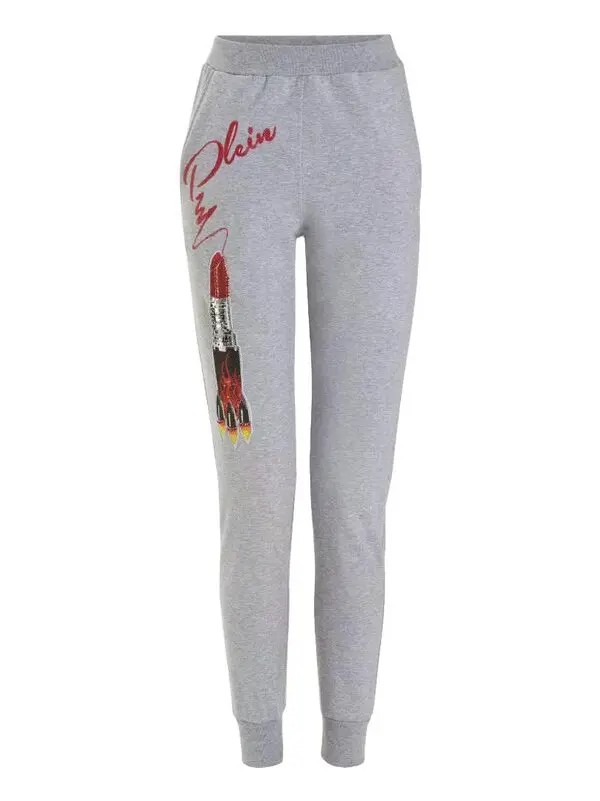 Philipp Plein Rocket Graphic Jogging Trousers - Grey