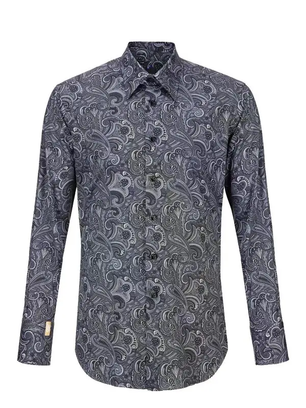 BILLIONAIRE Paisley-print Shirt - Black