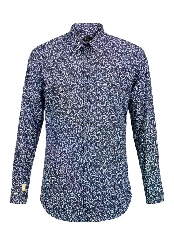 BILLIONAIRE Paisley-print Shirt - Blue