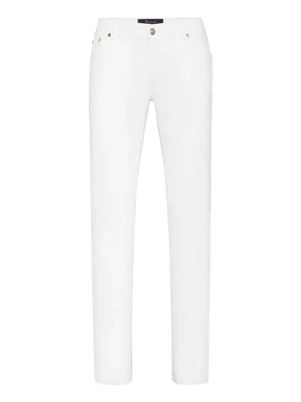 BILLIONAIRE Crest Straight-cut Jeans - White
