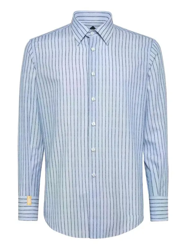 BILLIONAIRE Striped Shirt - Blue