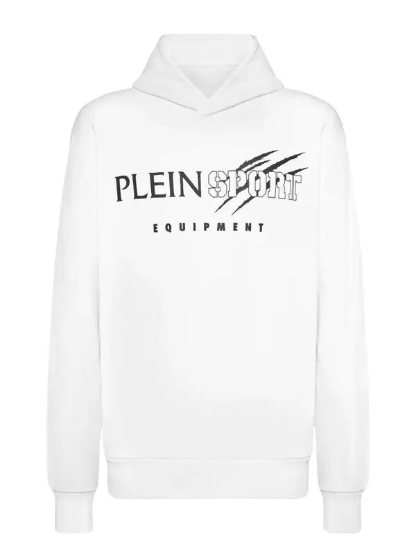 PLEIN SPORT Printed Hoodie - White