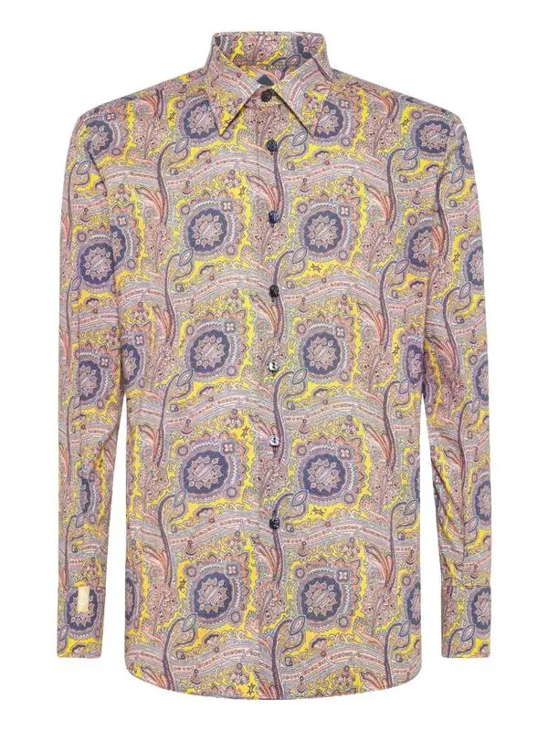 BILLIONAIRE Paisley-print Shirt - Yellow