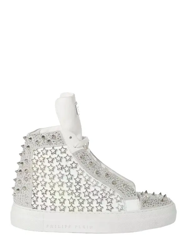 Philipp Plein Stud-embellished Sneakers - White