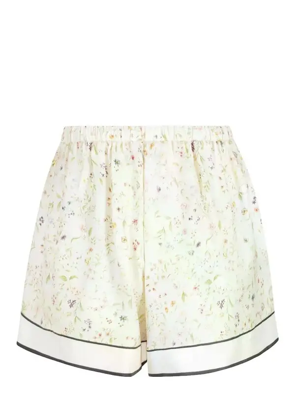 TELA Floral-print Shorts - Neutrals