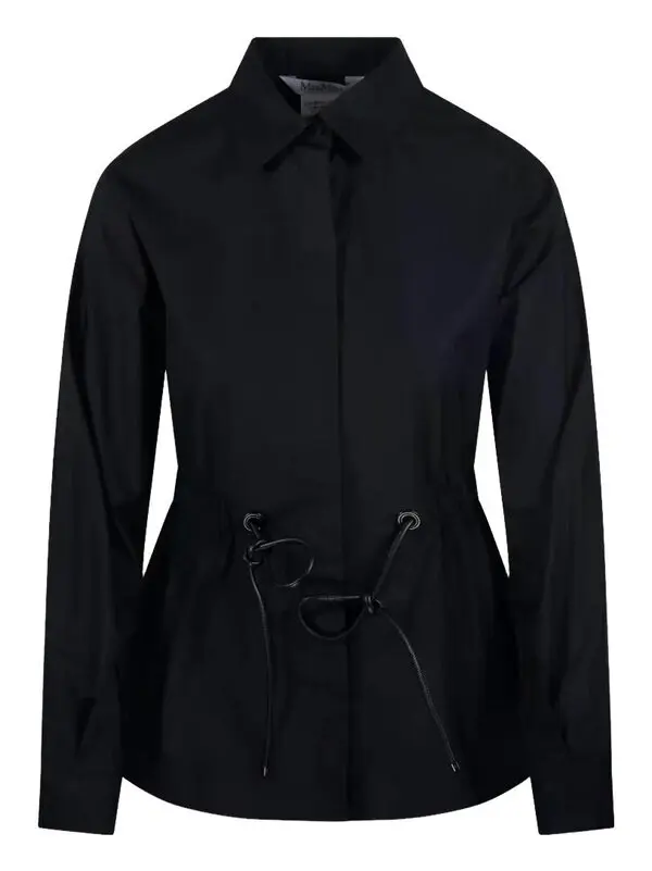 Max Mara Tazzina Drawstring Shirt - Black