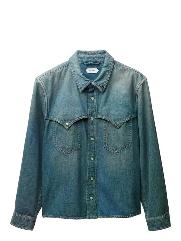 Versace Flap-pocket Shirt - Blue