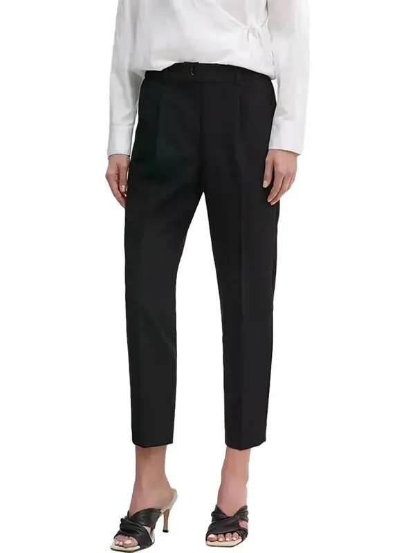 Sisley Pleated Trousers - Black