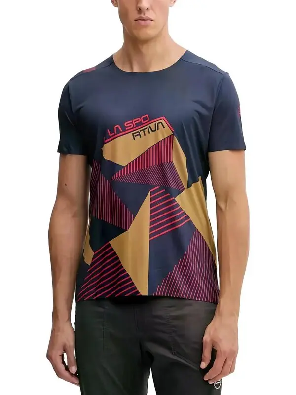 LA SPORTIVA Geometric Print T-shirt - Blue