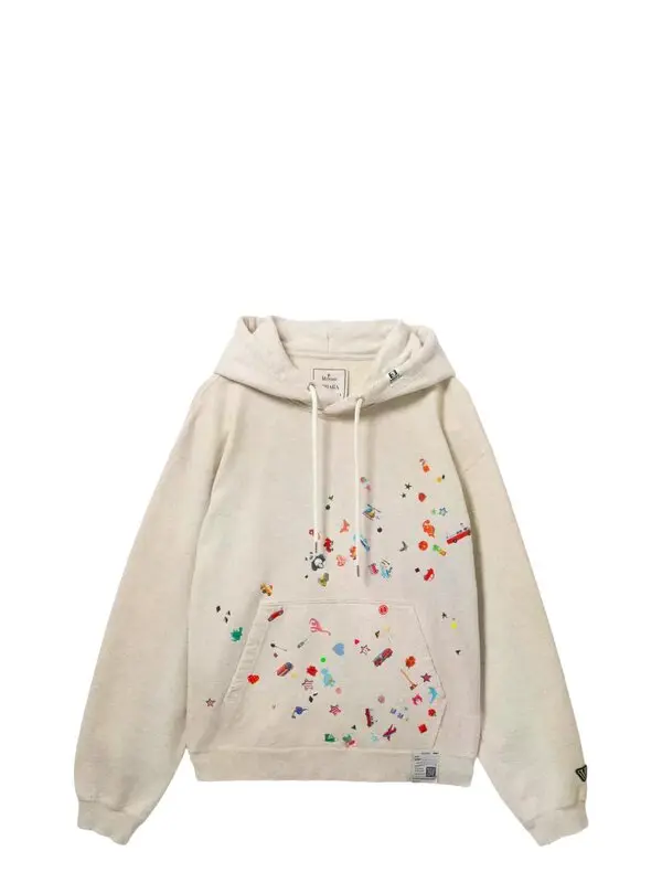 Mihara Yasuhiro Graphic Print Hoodie - Grey