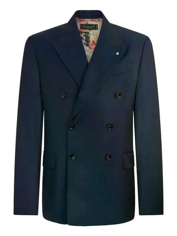 BILLIONAIRE Dandy Double-breasted Blazer - Blue