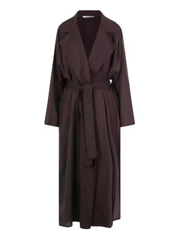 Dusan Belt-fastening Coat - Brown