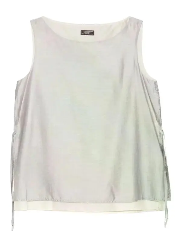Peserico Sleeveless Tie-side Top - Grey
