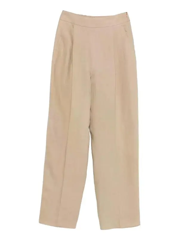 Agnona Pleated Trousers - Neutrals