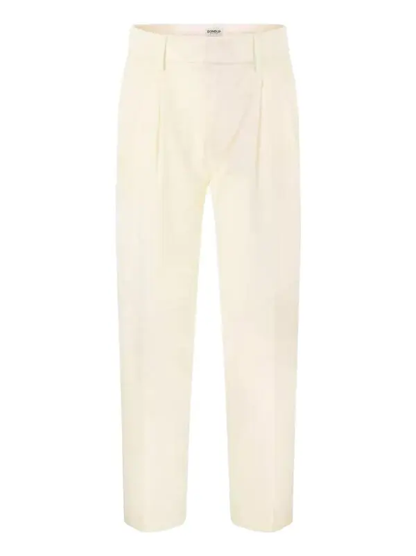 DONDUP Sheryl Loose-fit Flannel Trousers - Neutrals